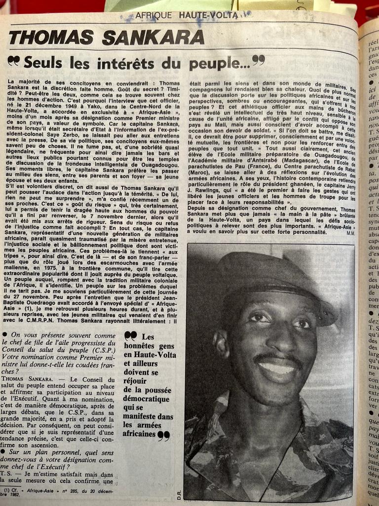 Thomas Sankara : “Seuls les intérêts du peuple…” , décembre 1982 ...